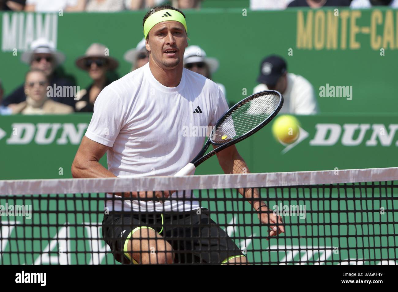 Alexander Zverev of Germany during day three of the Rolex Monte-Carlo ...