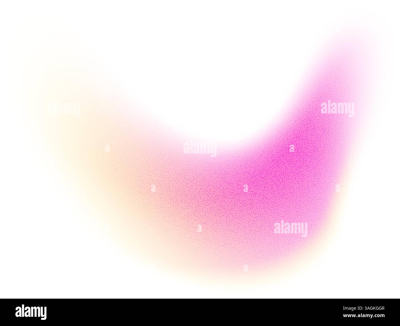 Abstract gradient shape with noise, pink and yellow blurred grainy color gradation, vibrant ...