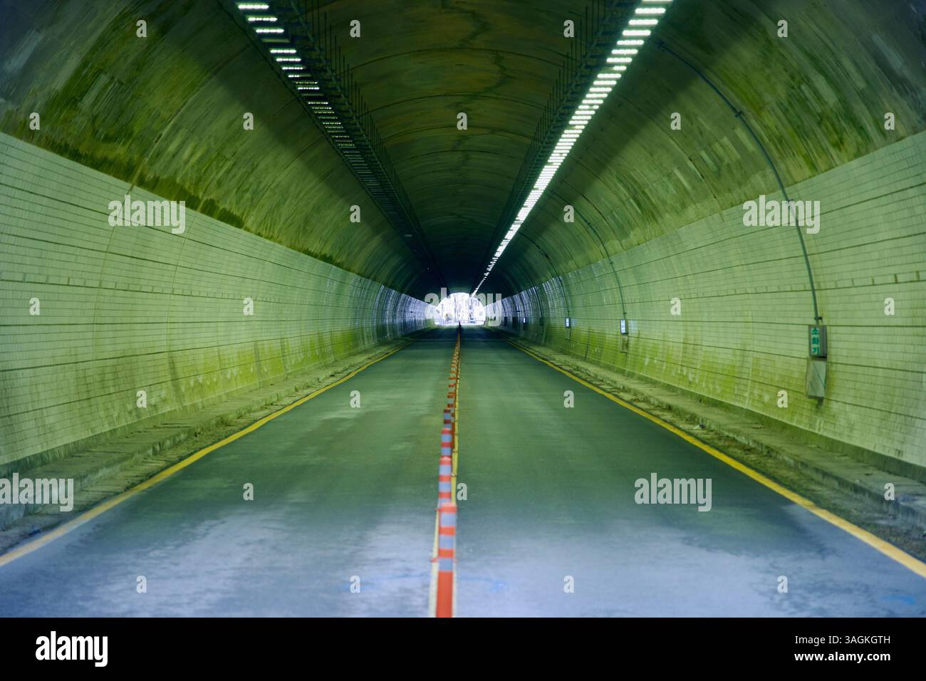 Ulsan City, South Korea - April 2nd, 2025: A straight view through the ...