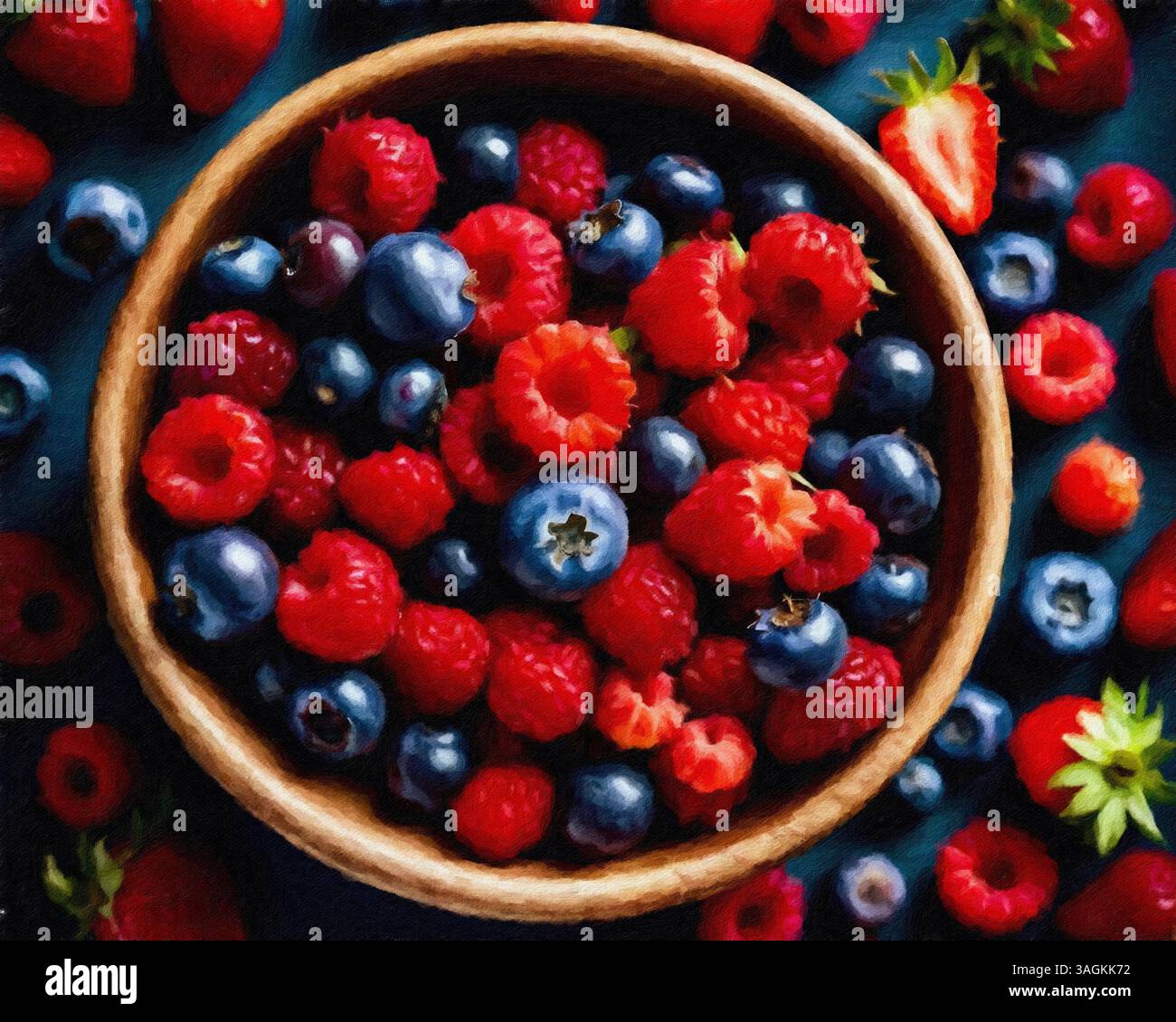 Fruits of the forest Stock Photo - Alamy