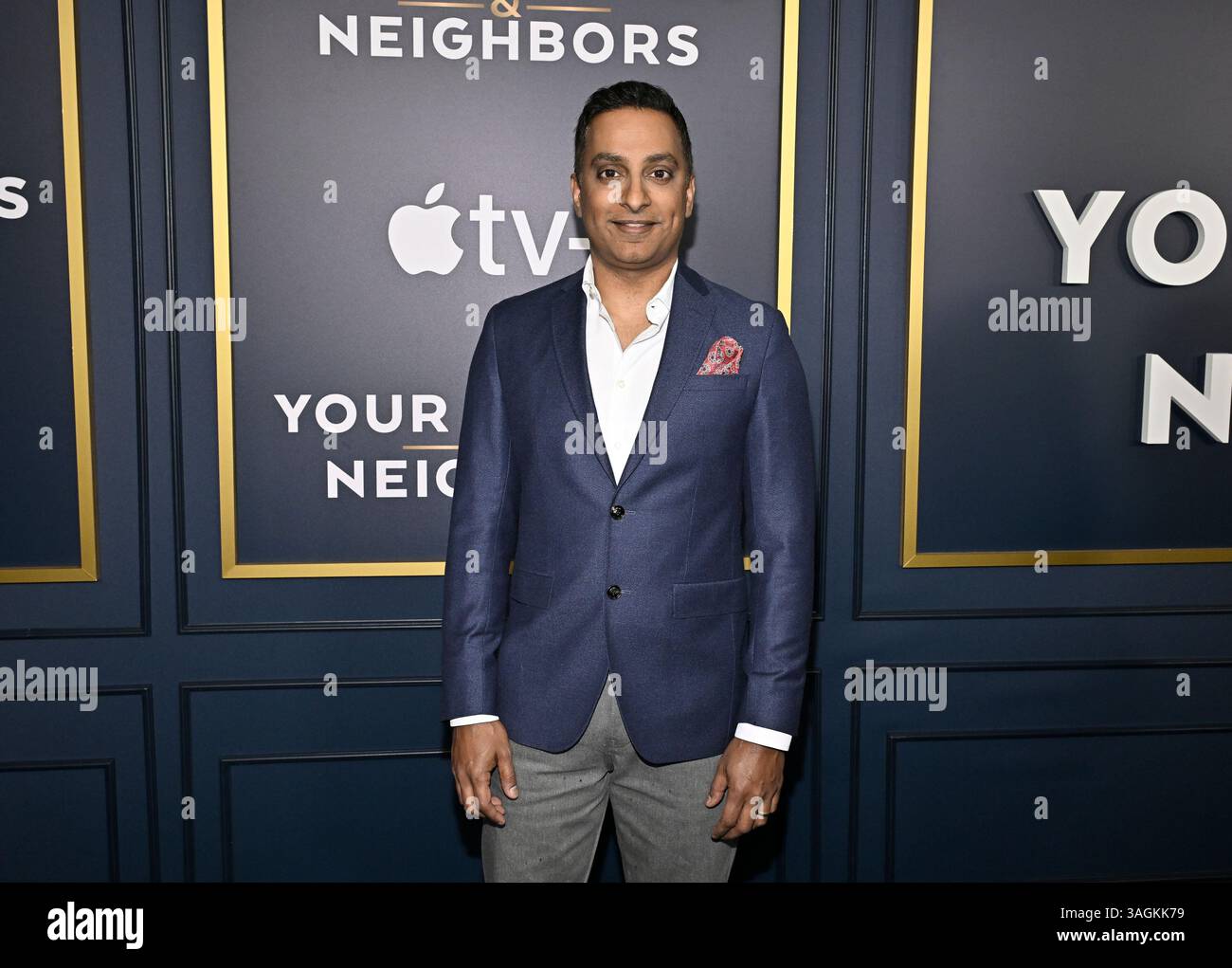 Manu Narayan attends the Apple TV+ premiere of "Your Friends & Neighbors" at the DGA New York ...