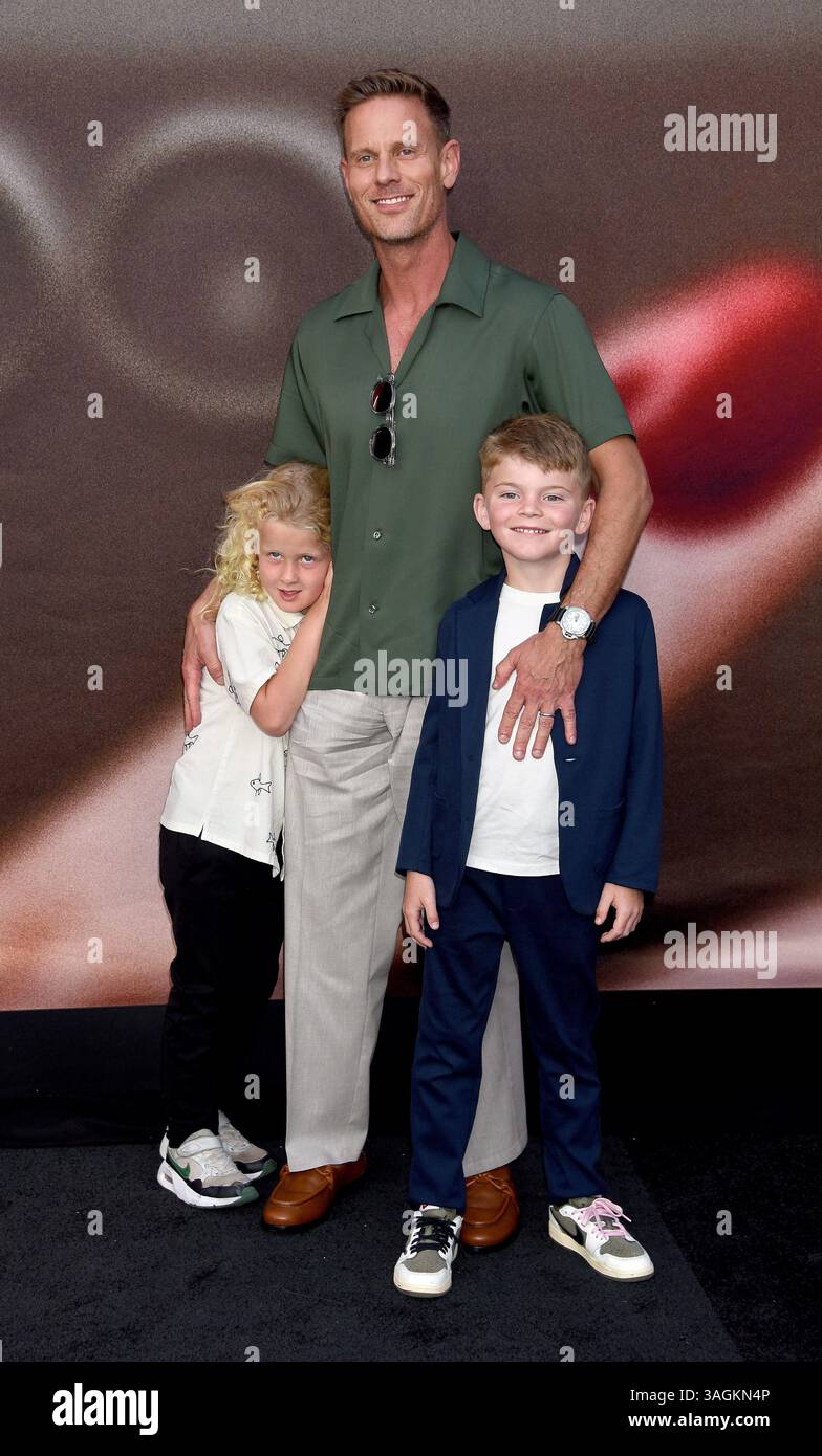 Christopher Landon, Beau Landon and August Landon arriving to Universal ...