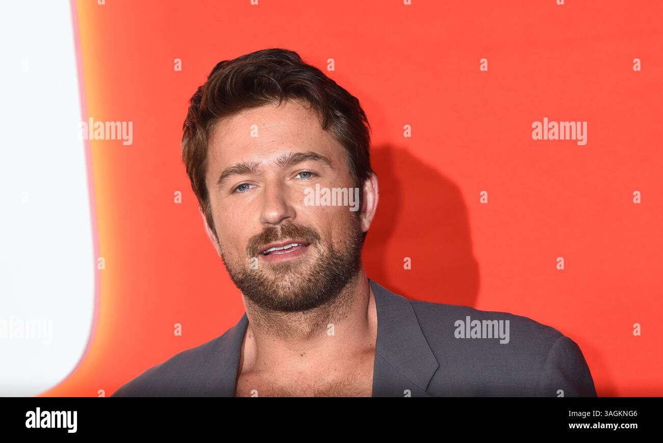 Hollywood, USA. 08th Apr, 2025. Brandon Sklenar arriving to Universal ...