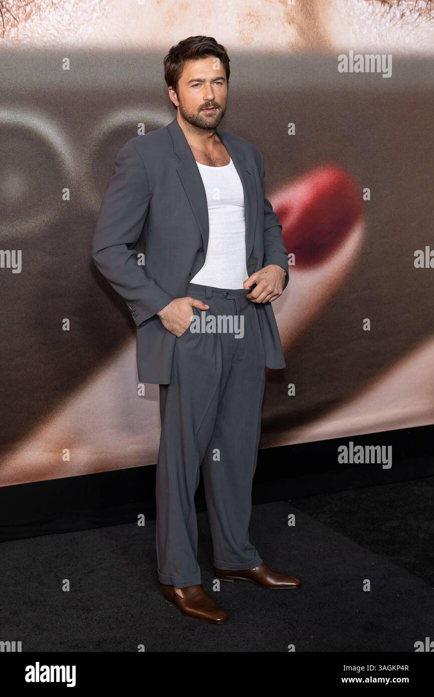 Hollywood, USA. 08th Apr, 2025. Brandon Sklenar attends the arrivals of ...