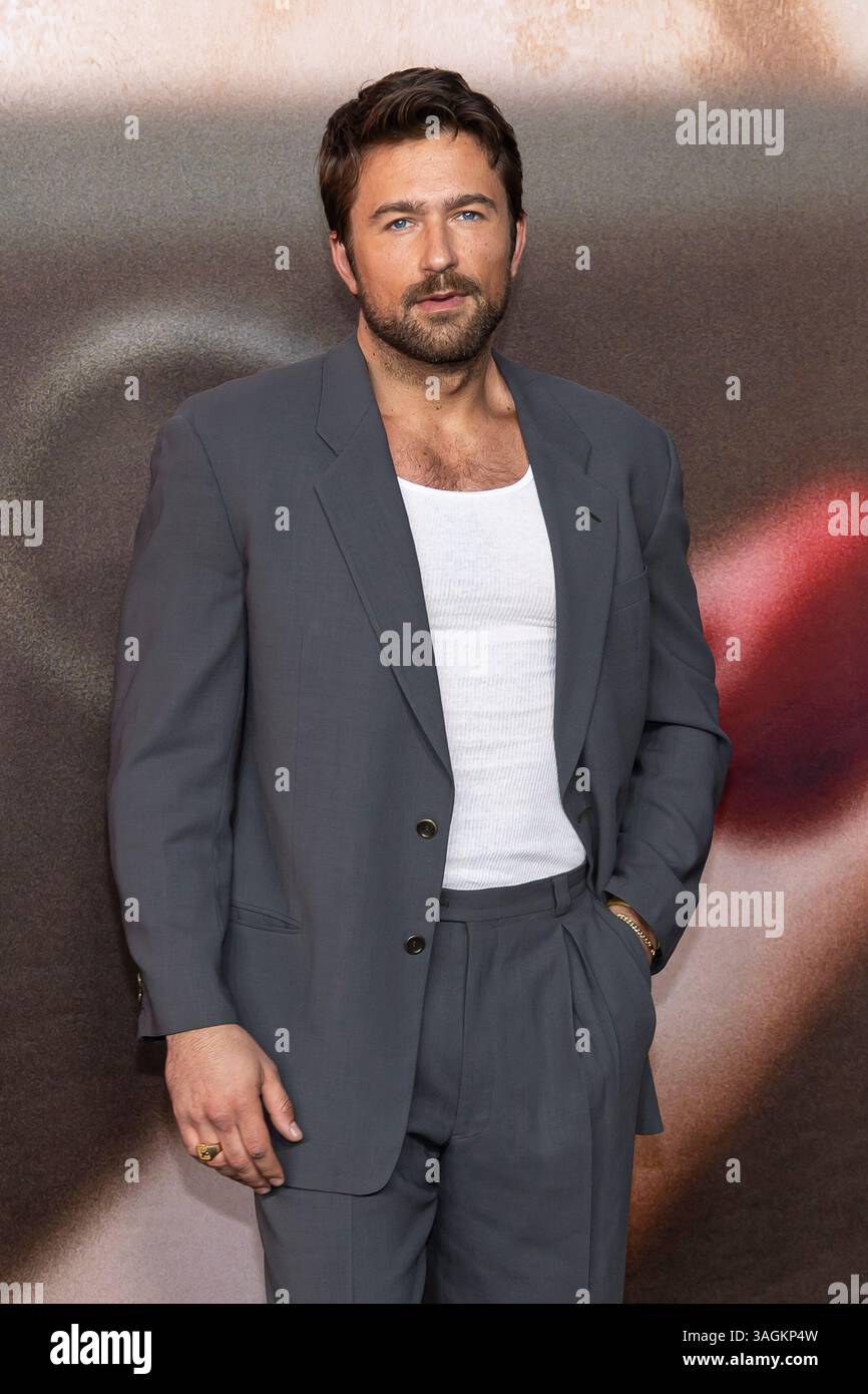 Hollywood, USA. 08th Apr, 2025. Brandon Sklenar attends the arrivals of ...