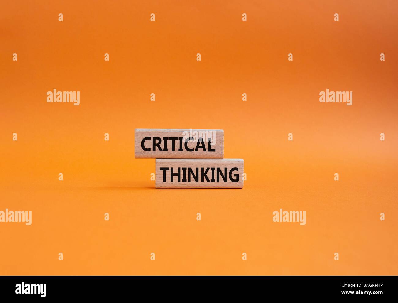 Critical thinking symbol. Wooden blocks with words Critical thinking ...