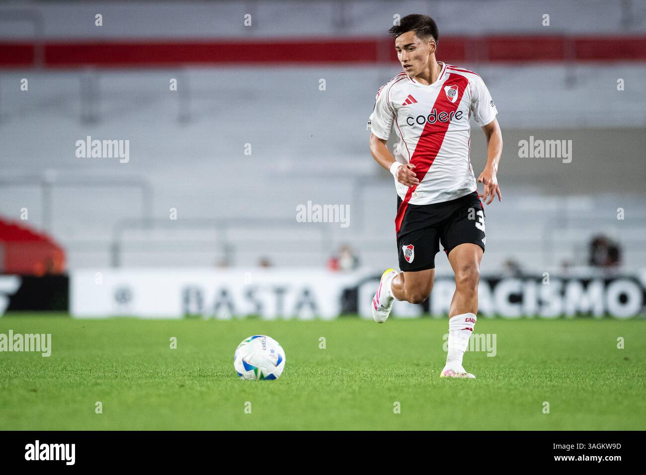 Buenos Aires, Argentina. 08th Apr, 2025. Ian Subiabre of River Plate in ...