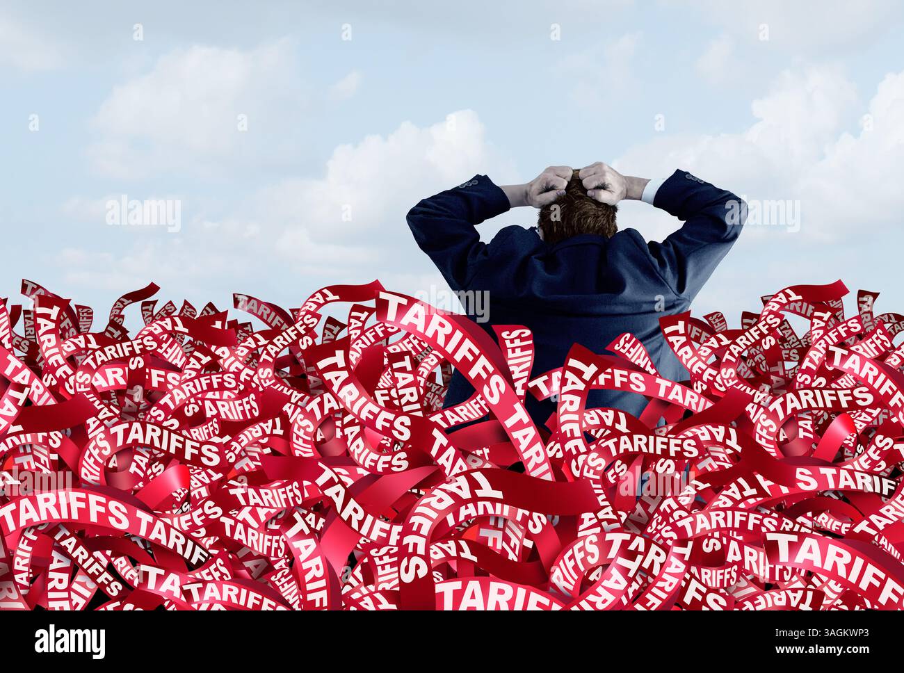 Tariff Business Stress and tariffs Anxiety and the economic pressure of ...