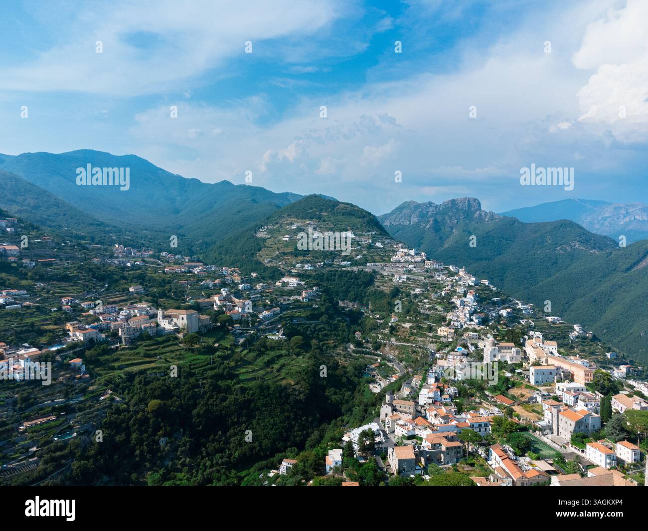 Aerial View of Ravello Town on Amalfi Coast - Hilltop Charm and ...
