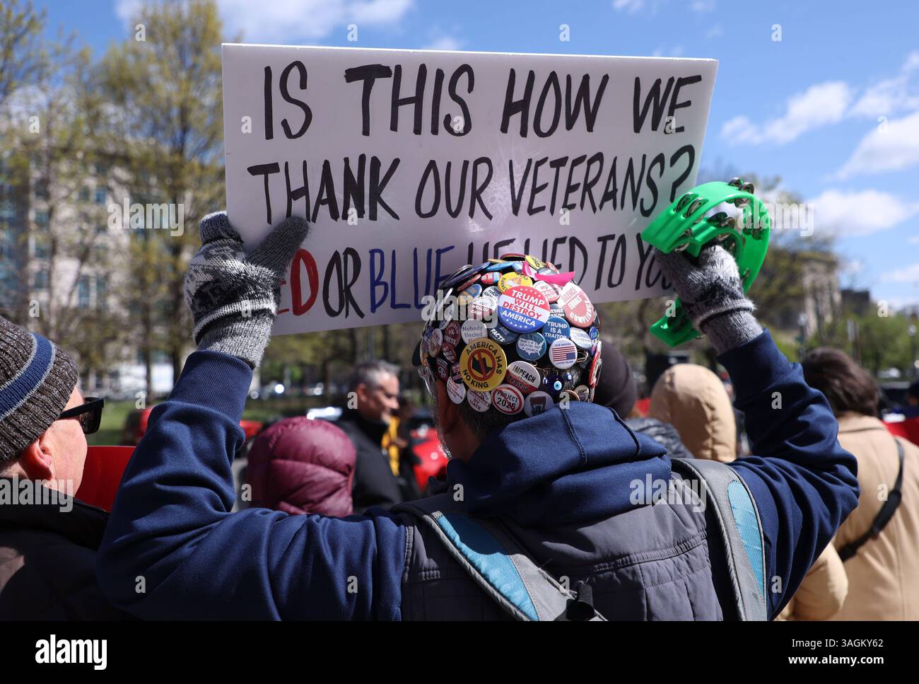 Protest Reinstate Federal Workers Now in Washington, USA - 08 April ...