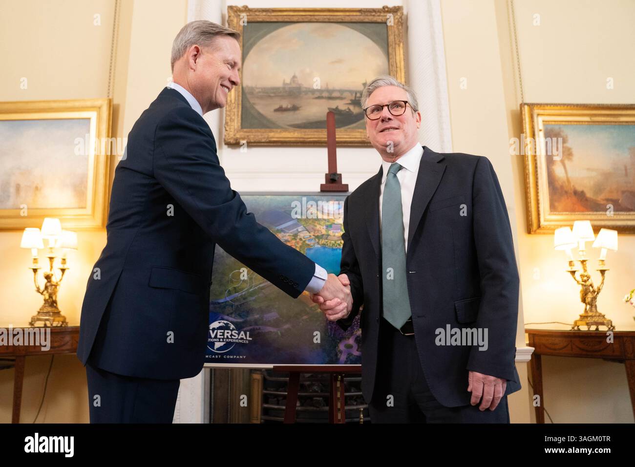 Prime Minister Sir Keir Starmer welcomes President of the Comcast ...