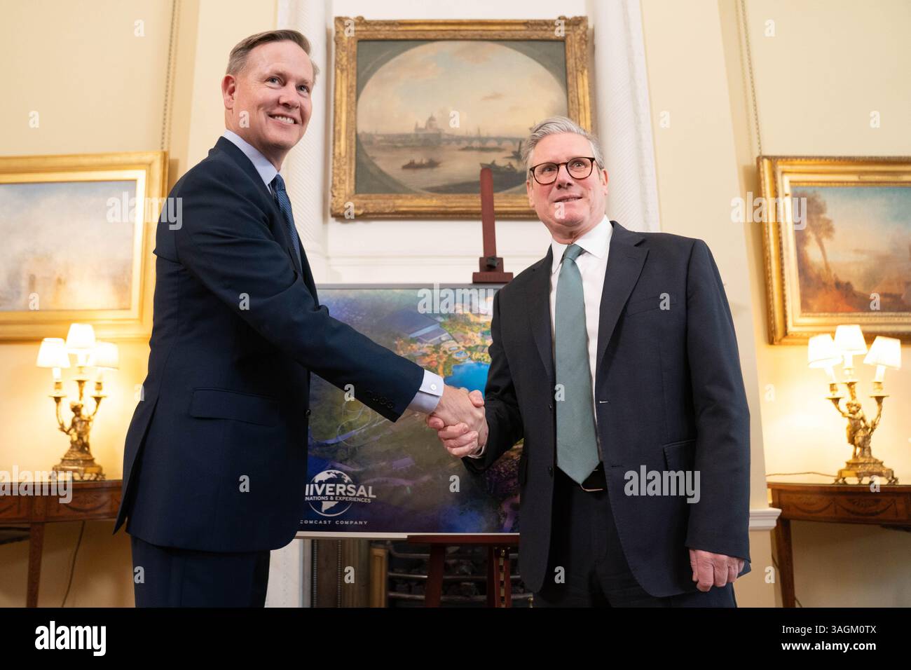 Prime Minister Sir Keir Starmer welcomes President of the Comcast ...
