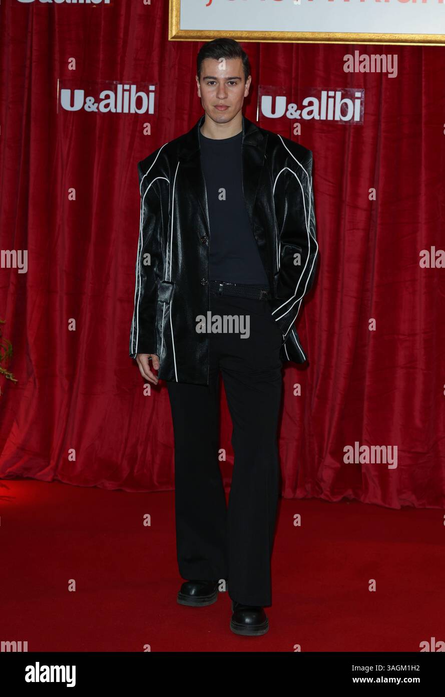 London, UK. 08th Apr, 2025. Aiden London seen attending the TV series ...