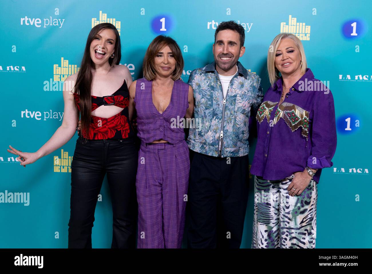 (L-R) Inés Hernand, María Patiño, Aitor Albizua and Belén Esteban ...