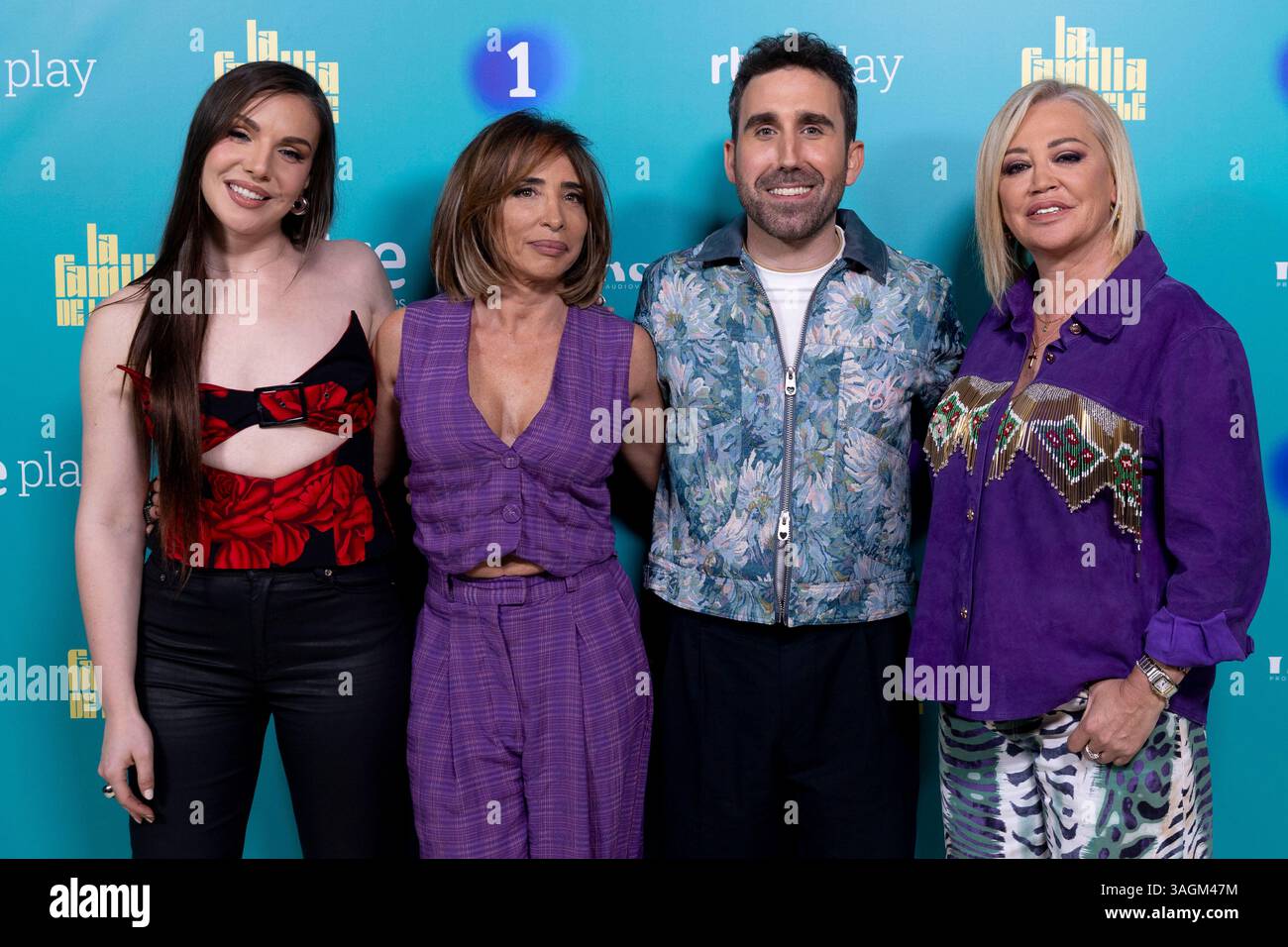 (L-R) Inés Hernand, María Patiño, Aitor Albizua and Belén Esteban ...