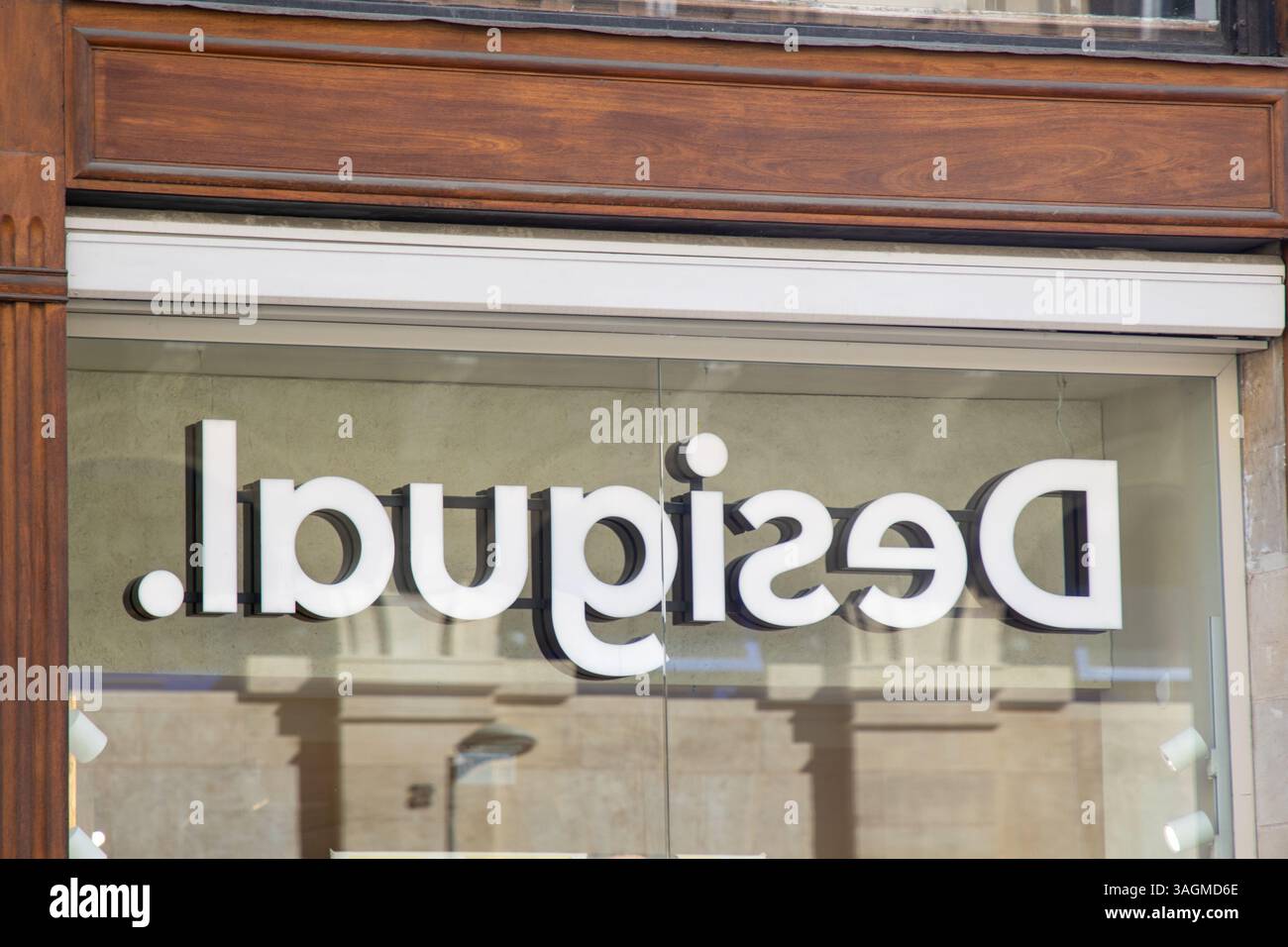 Bordeaux , France - 04 09 2025 : desigual storefront sign text and logo ...