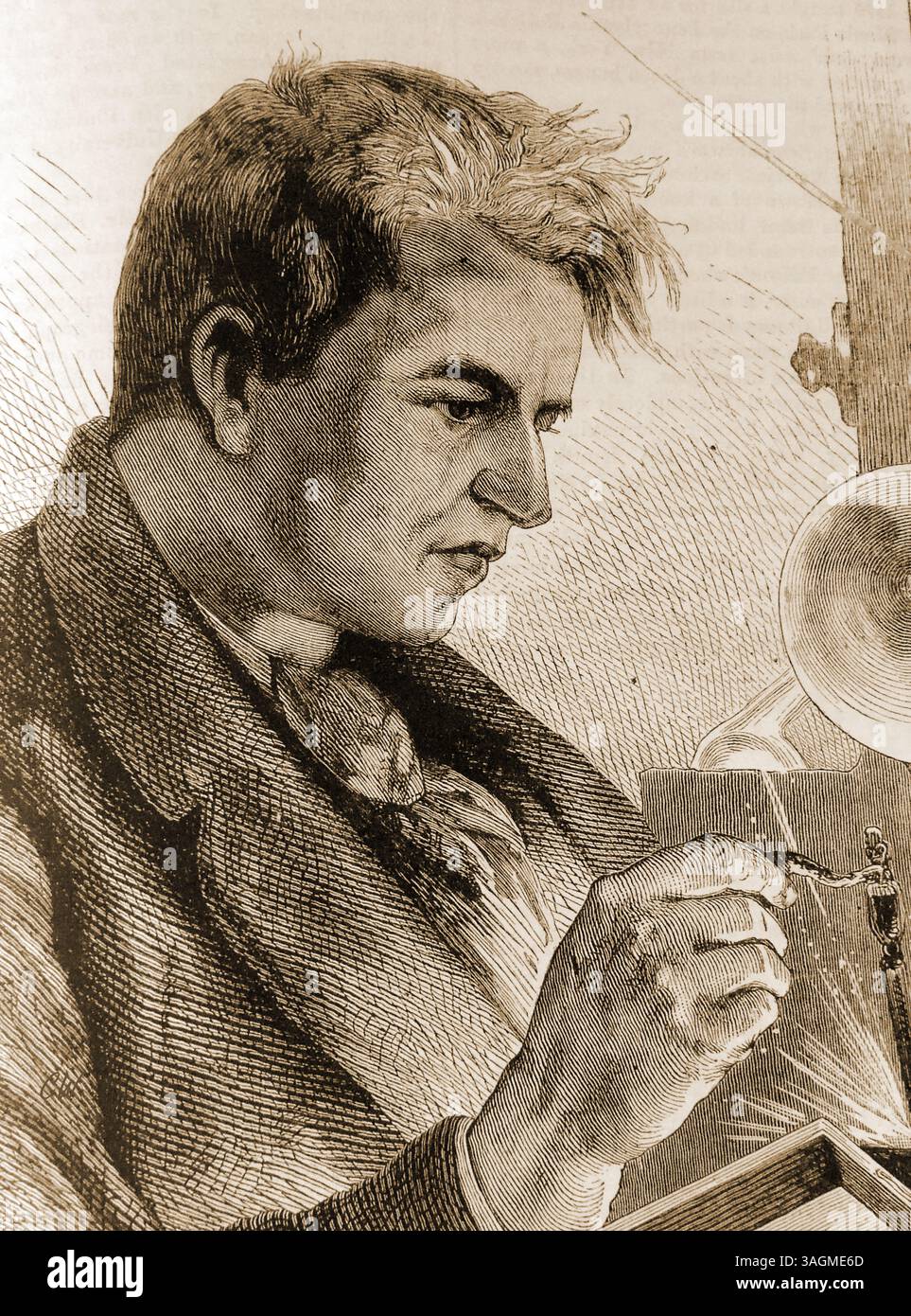 First Electric Light Invented First Electric Light Hi Res Stock