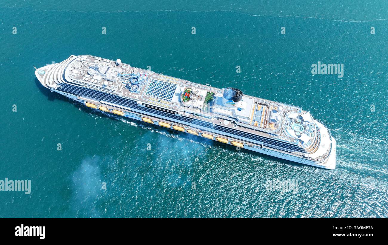 Adora Magic City, China's first domestically built cruise ship,arrives ...