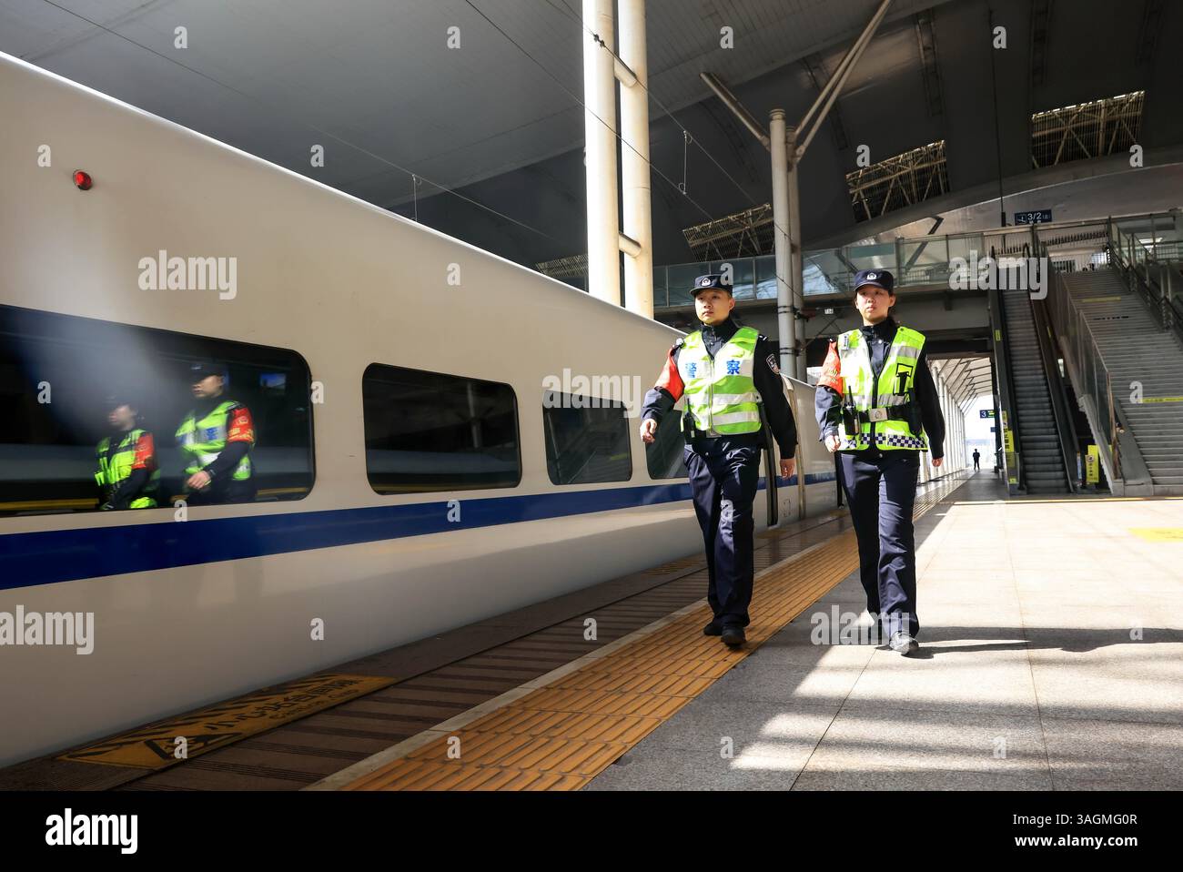 Passengers are seen at Wuchang railway station, Wuhan City, central ...