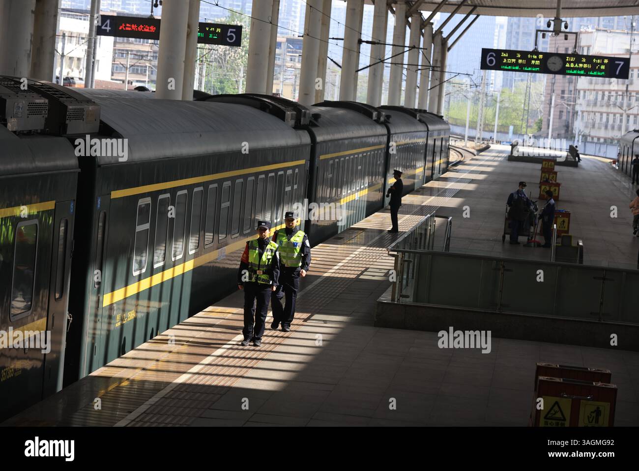 Passengers are seen at Wuchang railway station, Wuhan City, central ...