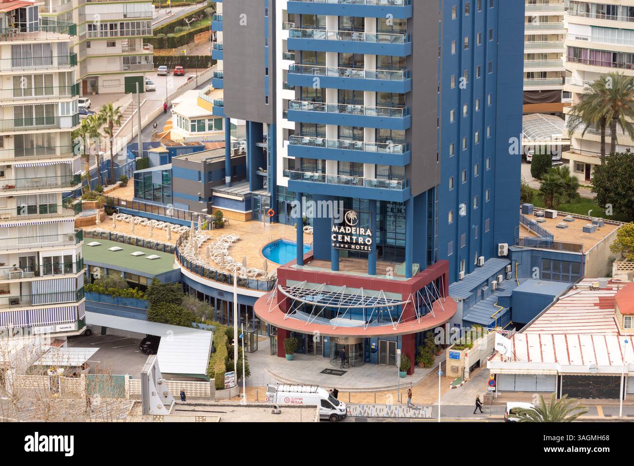 Benidorm Spain, 3rd March 2025: Photo of the famous Hotel Madeira ...