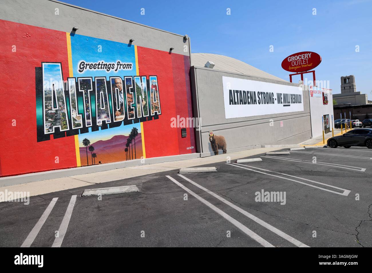 April 7, 2025, Altadena, Ca, USA: Greetings from Altadena, Altadena ...