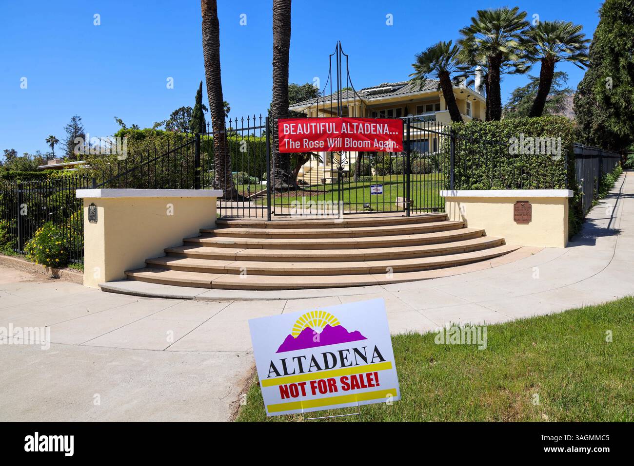 Altadena, Ca, USA. 6th Apr, 2025. Altadena Not For Sale Sign on a ...