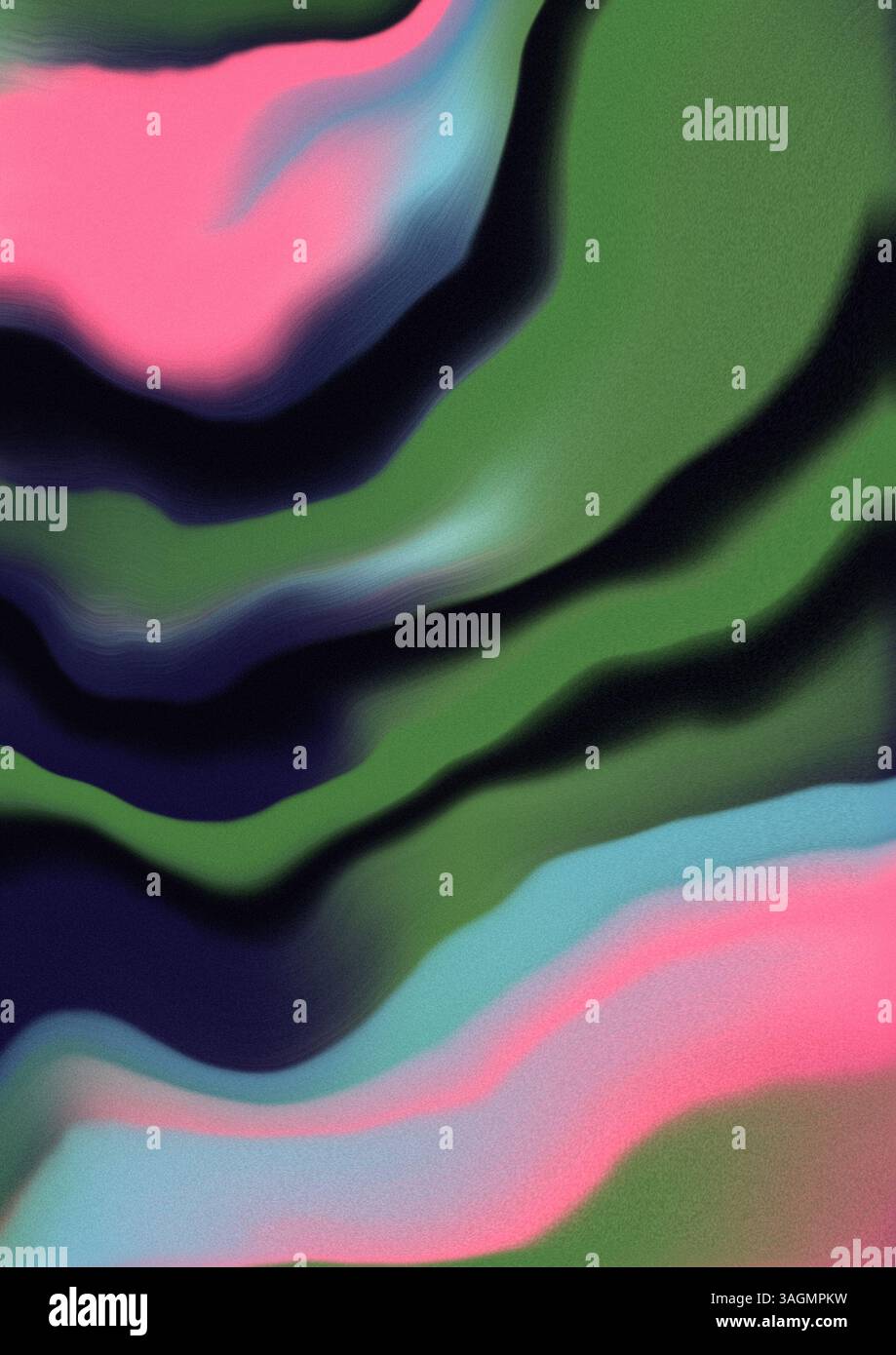 Ambient green fluid gradient flow hi-res stock photography and images ...