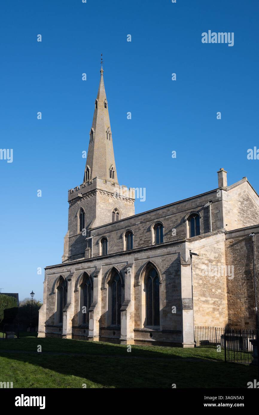 St. James Church, Thrapston, Northamptonshire, England, UK Stock Photo ...