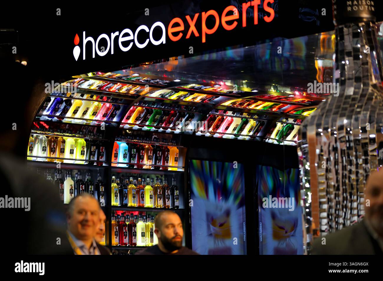 Beirut, Lebanon. 8th Apr, 2025. People visit the 29th edition of HORECA ...