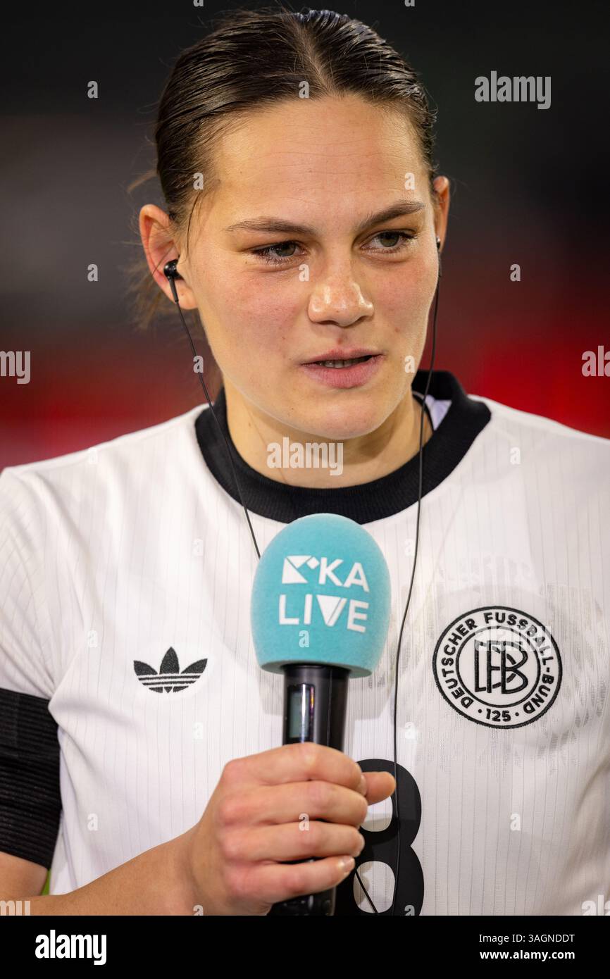 Wolfsburg, Germany. 08th Apr, 2025. Giovanna Hoffmann of Germany seen ...