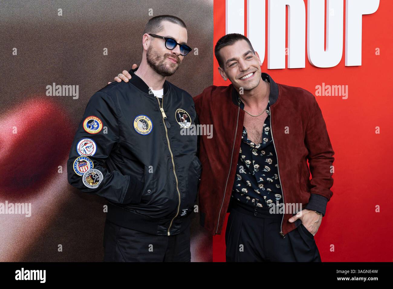 Jeffrey Self and Matt Rogers attend the arrivals of Universal Pictures ...