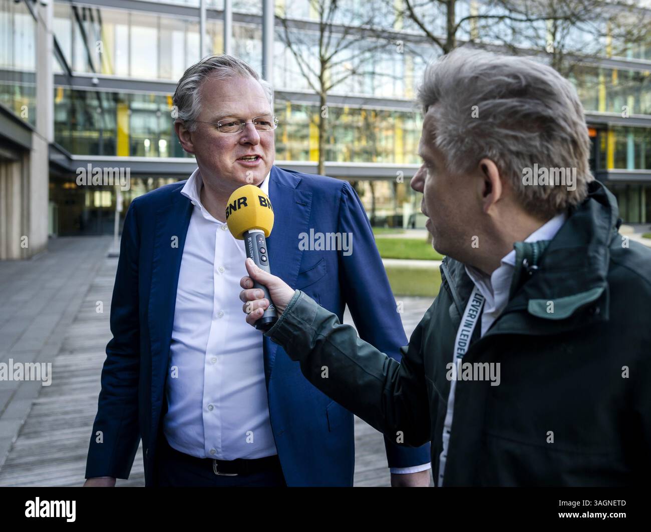 DEN HAAG - Folkert Idsinga (NSC) arrives at the Ministry of Finance for ...