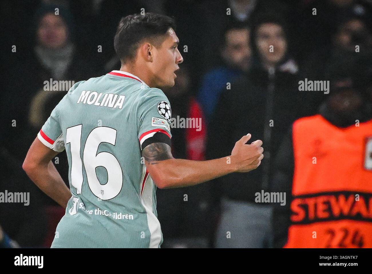 Nahuel MOLINA of Atletico Madrid celebrates his goal during the UEFA ...