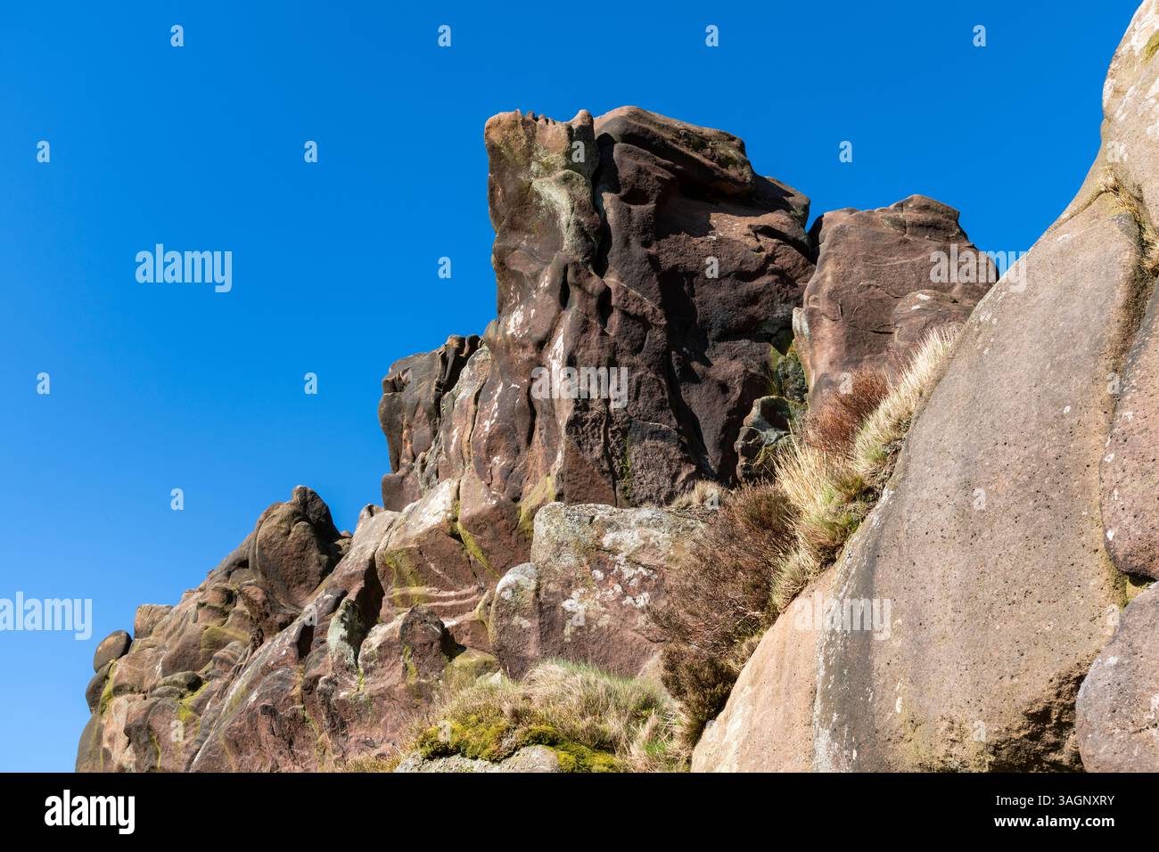 Ramshaw Rocks near Leek in the Staffordshire moorlands, England Stock ...