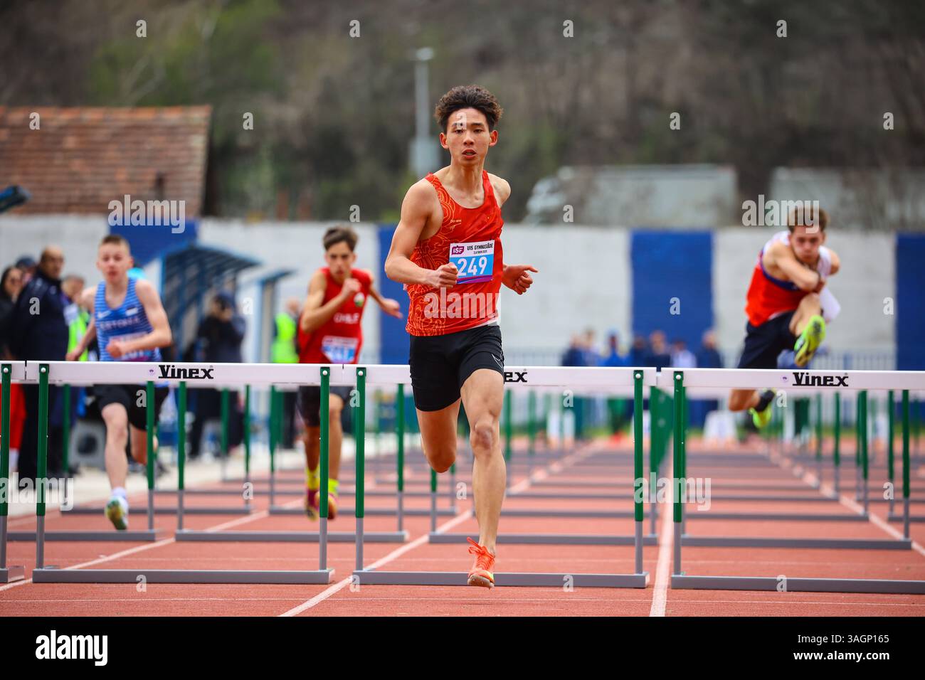 Zlatibor, Serbia. 8th Apr, 2025. Liu Zihao of China crosses the finish ...