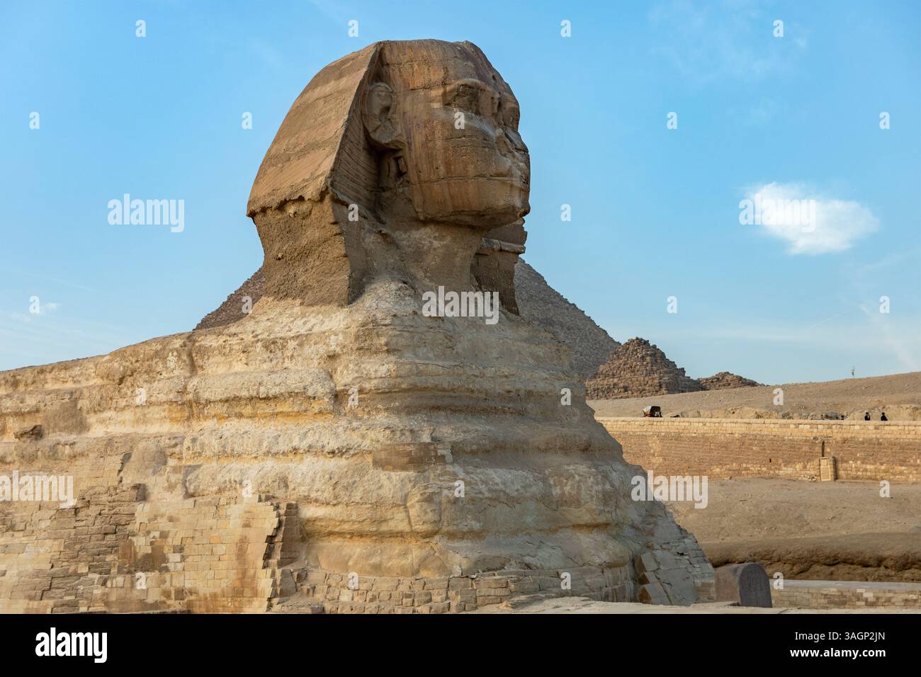 Cairo, Egypt; January 20, 2024: Capture the ancient Giza icon, the ...