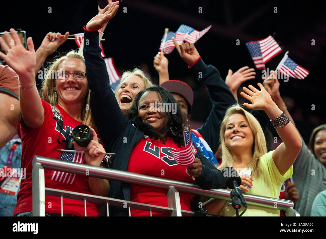 Aug. 2, 2012 - London, GBR - Missy Parton, left, the host mother for ...