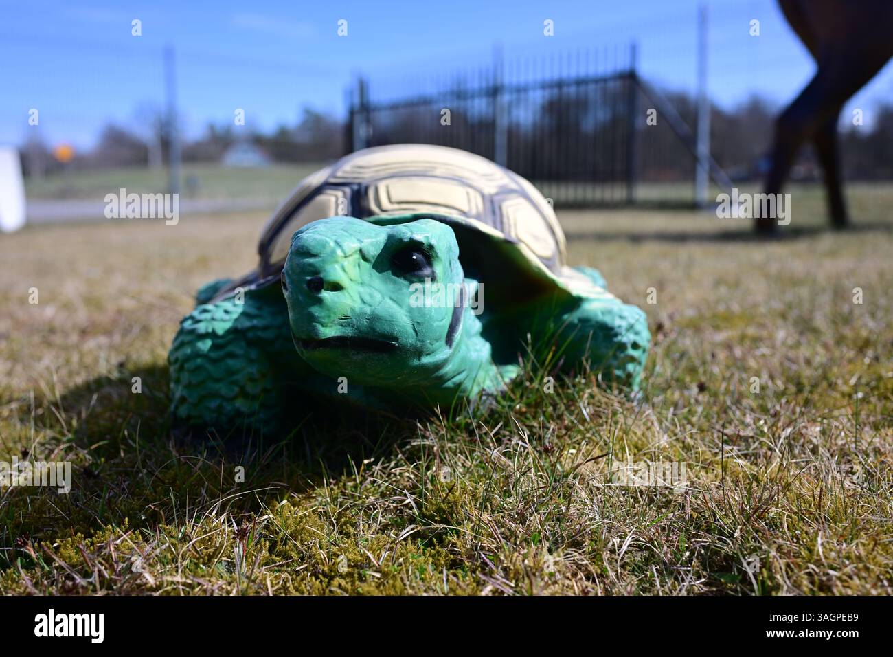 Blaholma, Skåne, Sweden. April 7 2025. Outside of "24:ans present ...