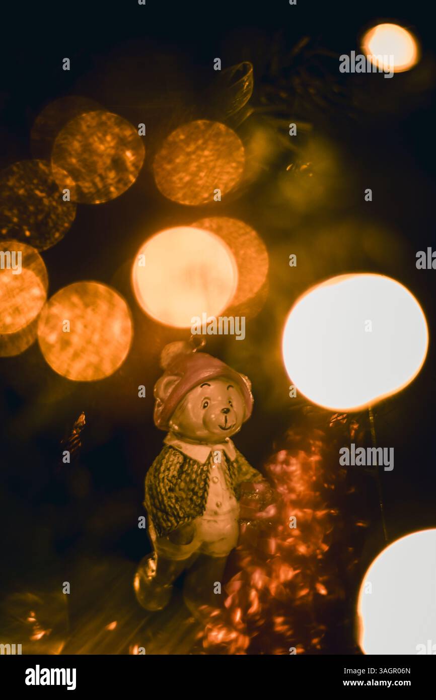 Christmas decoration Paddington on a Christmas tree Stock Photo - Alamy