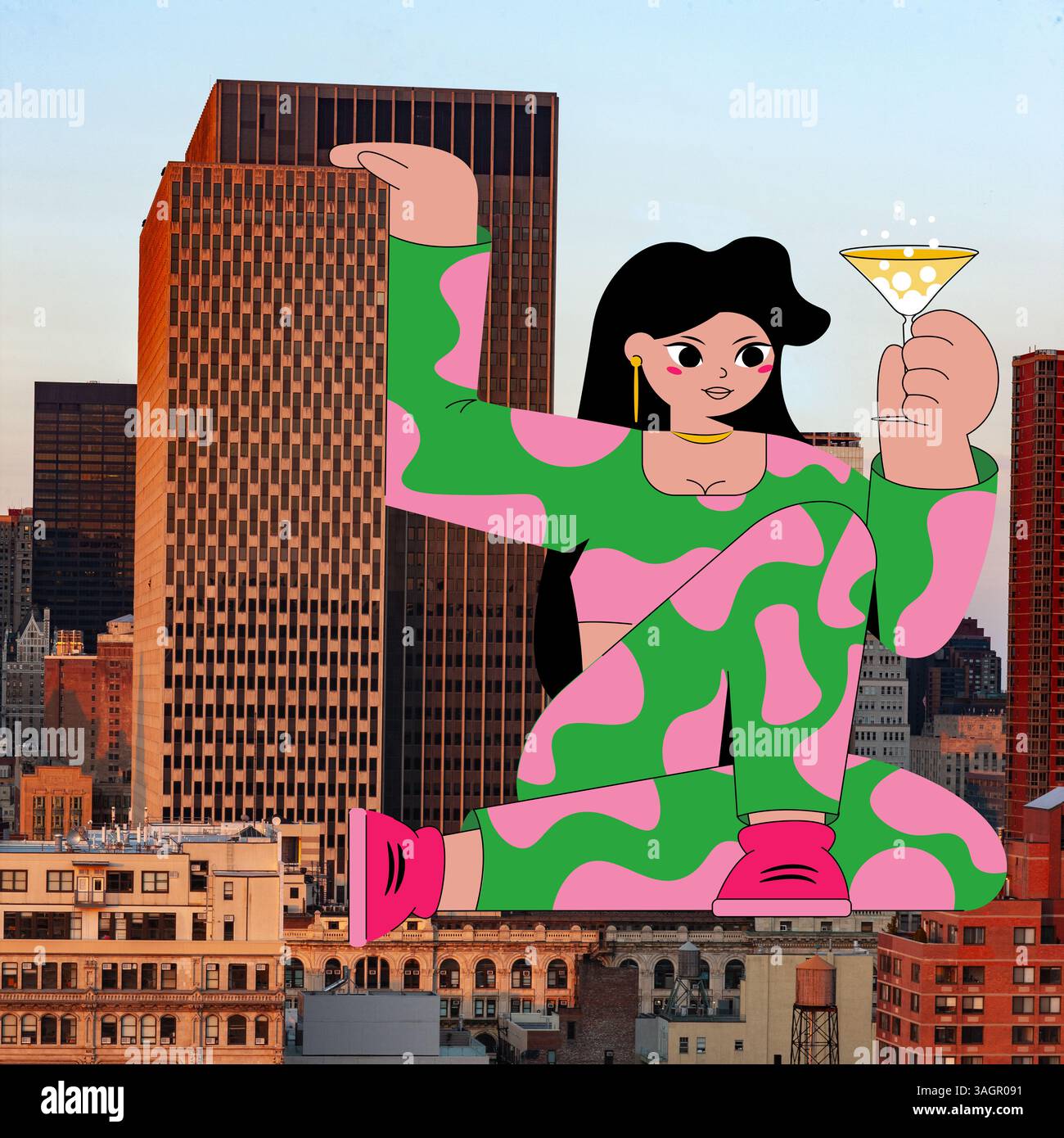 Conceptual artwork giant woman hi-res stock photography and images - Alamy