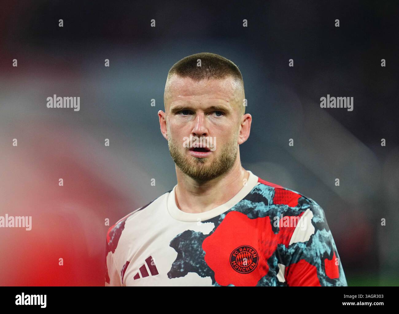 Munich, Germany. 08th Apr, 2025. April 08 2025: Eric Dier of Bayern ...