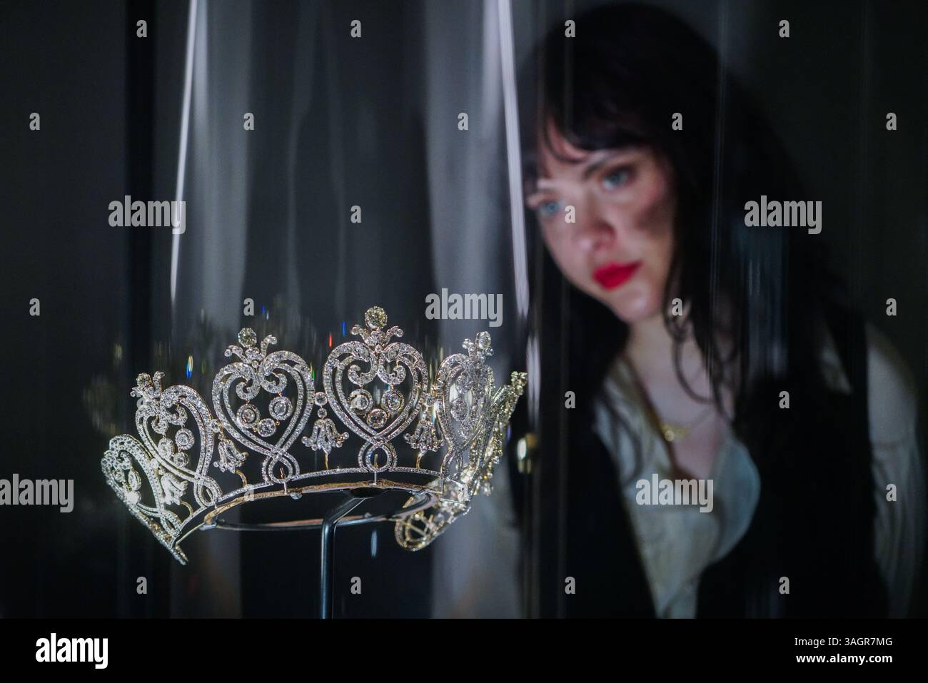 London UK 9 April 2025. Image: The Manchester Tiara, Cartier Paris ...