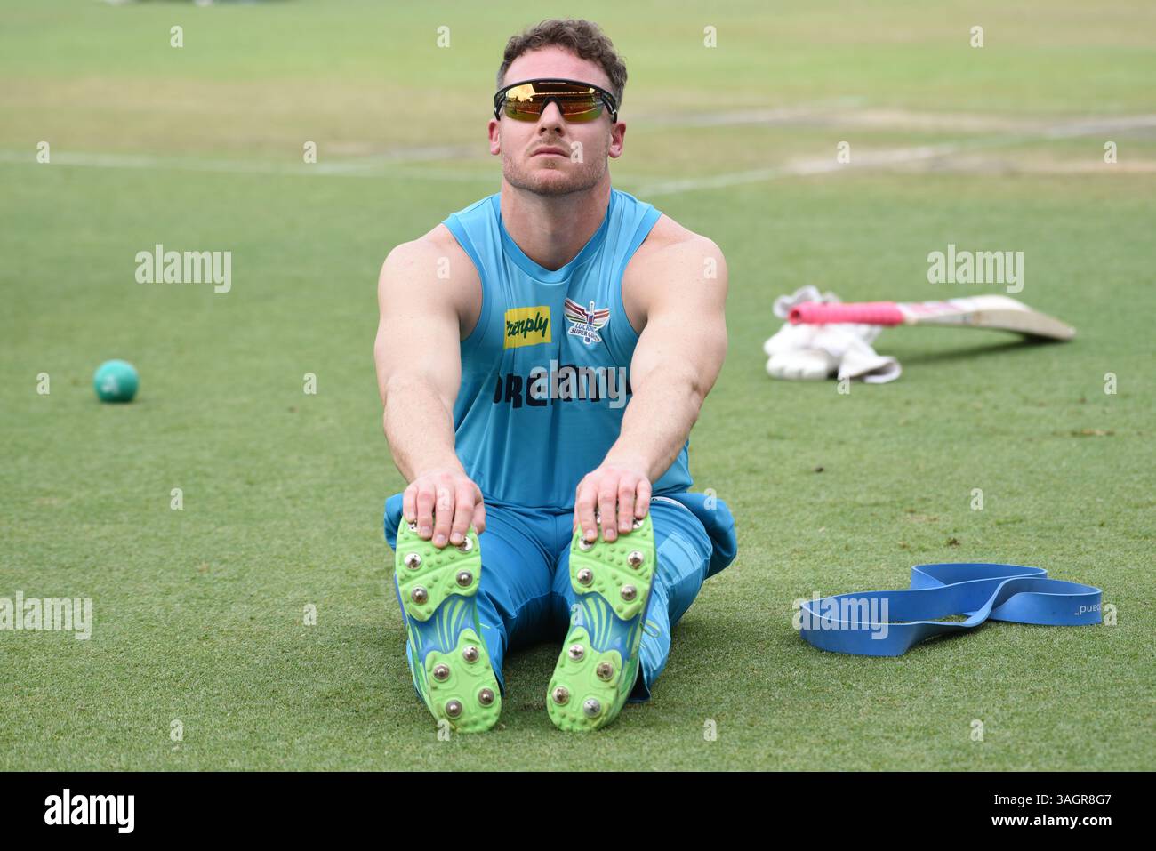 Kolkata, India. 08th Apr, 2025. LSG batter David Miller during warm up ...