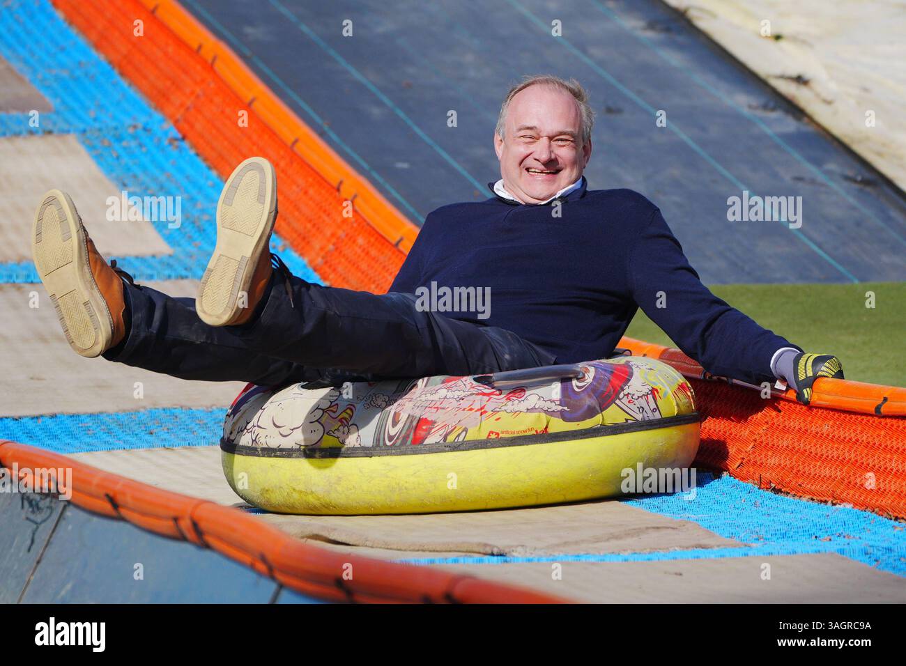 Liberal Democrat leader Sir Ed Davey visits Gloucester Ski and ...
