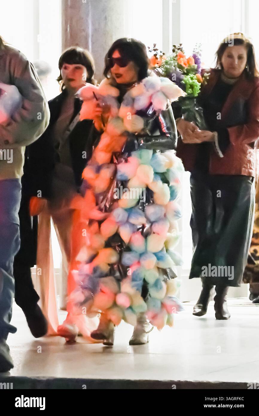 Milan, Celebrity Sightings - Björk arrives at the Triennale to DJ at ...