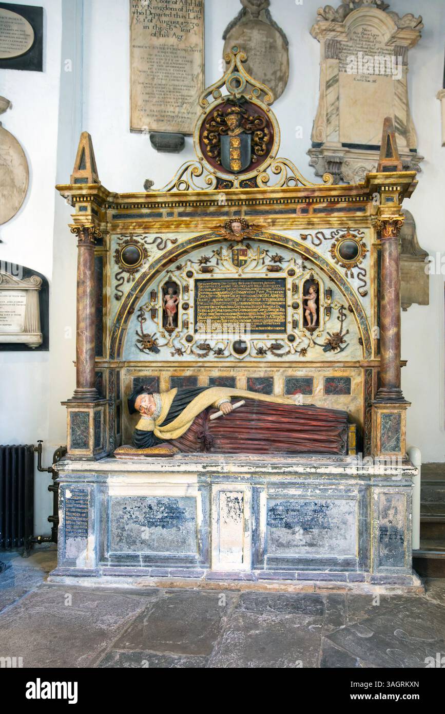 Monument tomb of George Snygge d 1617, church of Saint Stephen, St ...