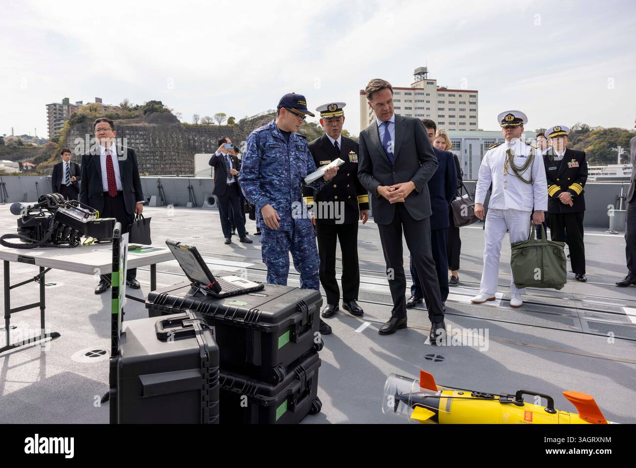 Yokosuka, Japan. 08th Apr, 2025. NATO Secretary General Mark Rutte ...