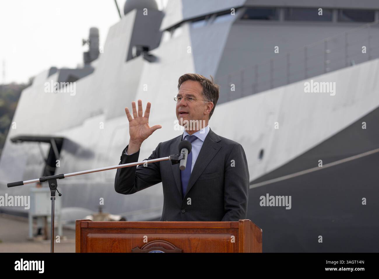 NATO Secretary General Mark Rutte answers questions from journalists ...