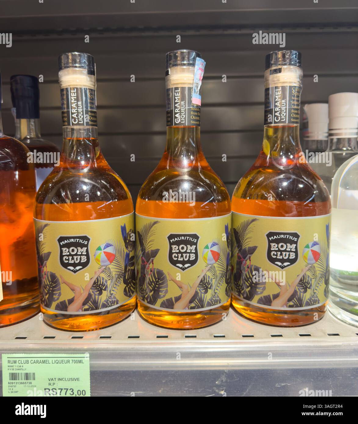 Grand Bay, Mauritius - January 29, 2025: Close-up of Mauritius Rom Club ...